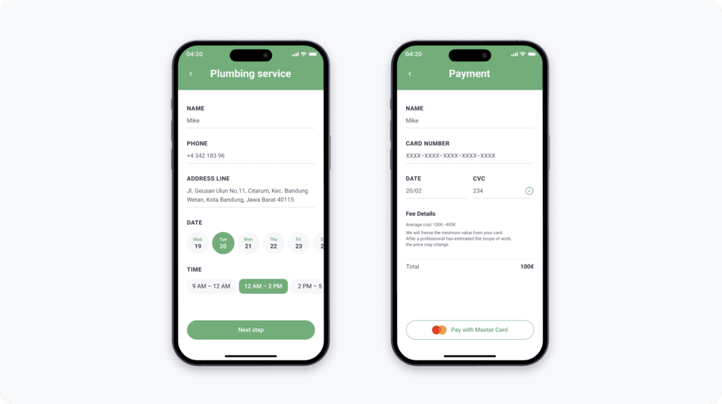 Plumbing Services App Development | Case Study by Bamboo Agile