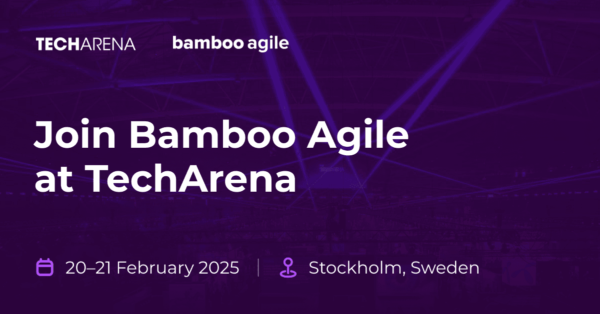 Join Bamboo Agile at Techarena 2025
